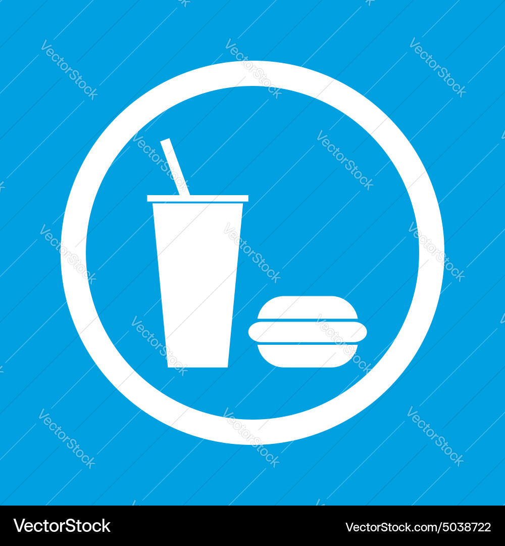 Fast food sign icon Royalty Free Vector Image - VectorStock