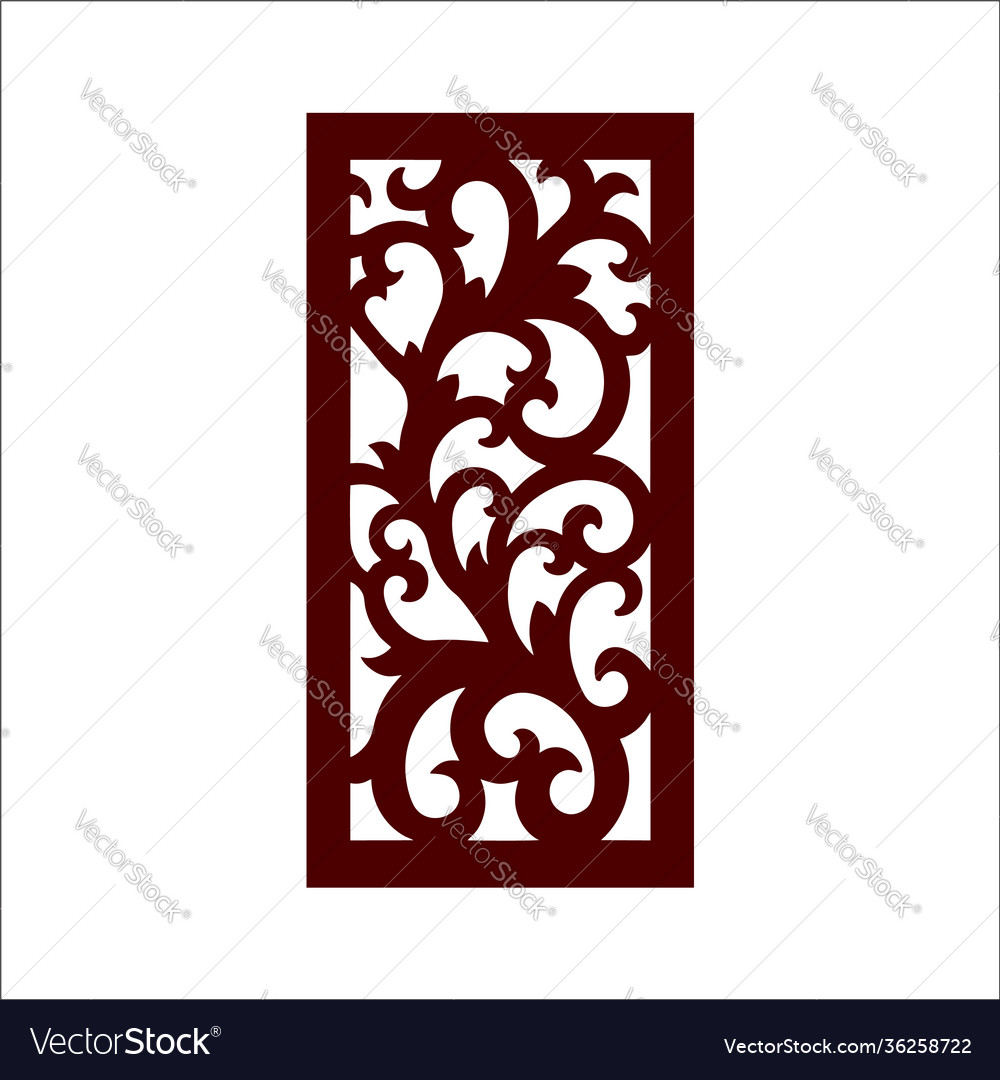 Islamic laser cutting pattern Royalty Free Vector Image