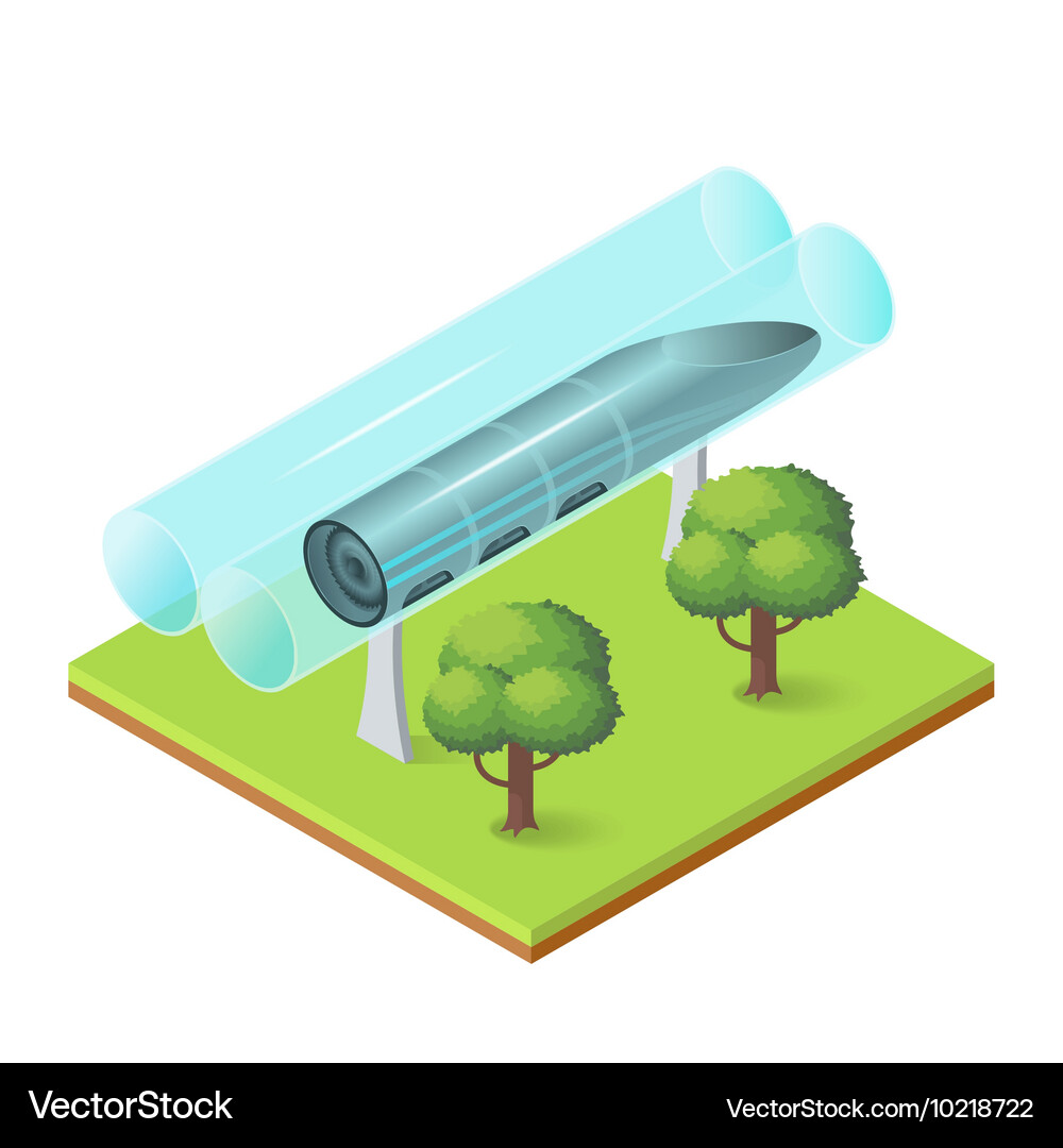 Isometric futuristic transport Royalty Free Vector Image