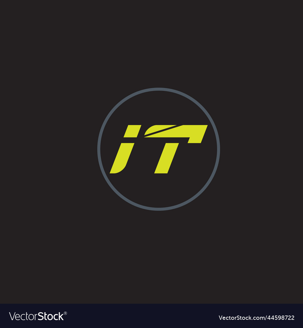 It-text-logo Royalty Free Vector Image - VectorStock