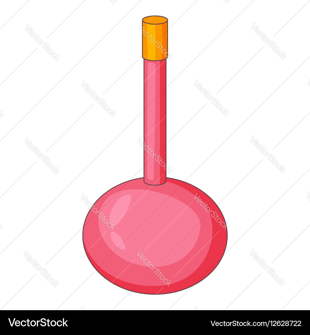 Pink bottle icon cartoon style Royalty Free Vector Image