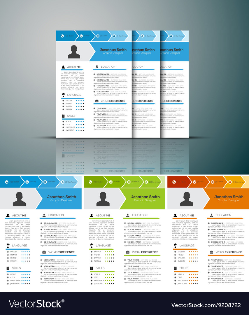 Resume Royalty Free Vector Image - VectorStock