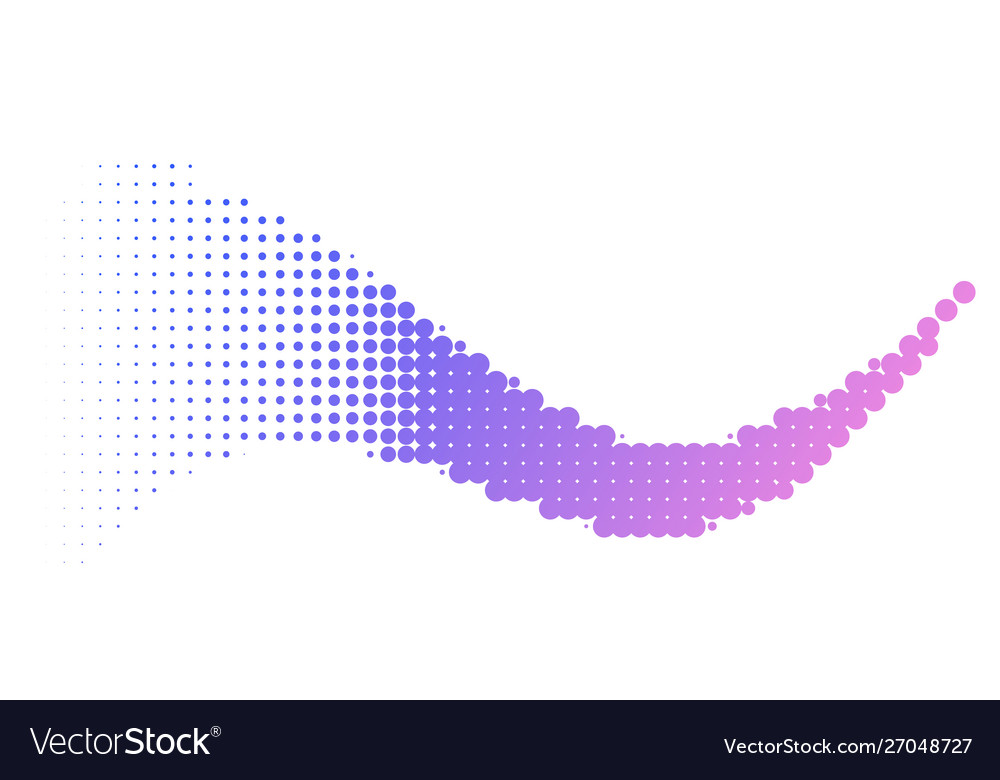 Gradient futuristic pattern Royalty Free Vector Image