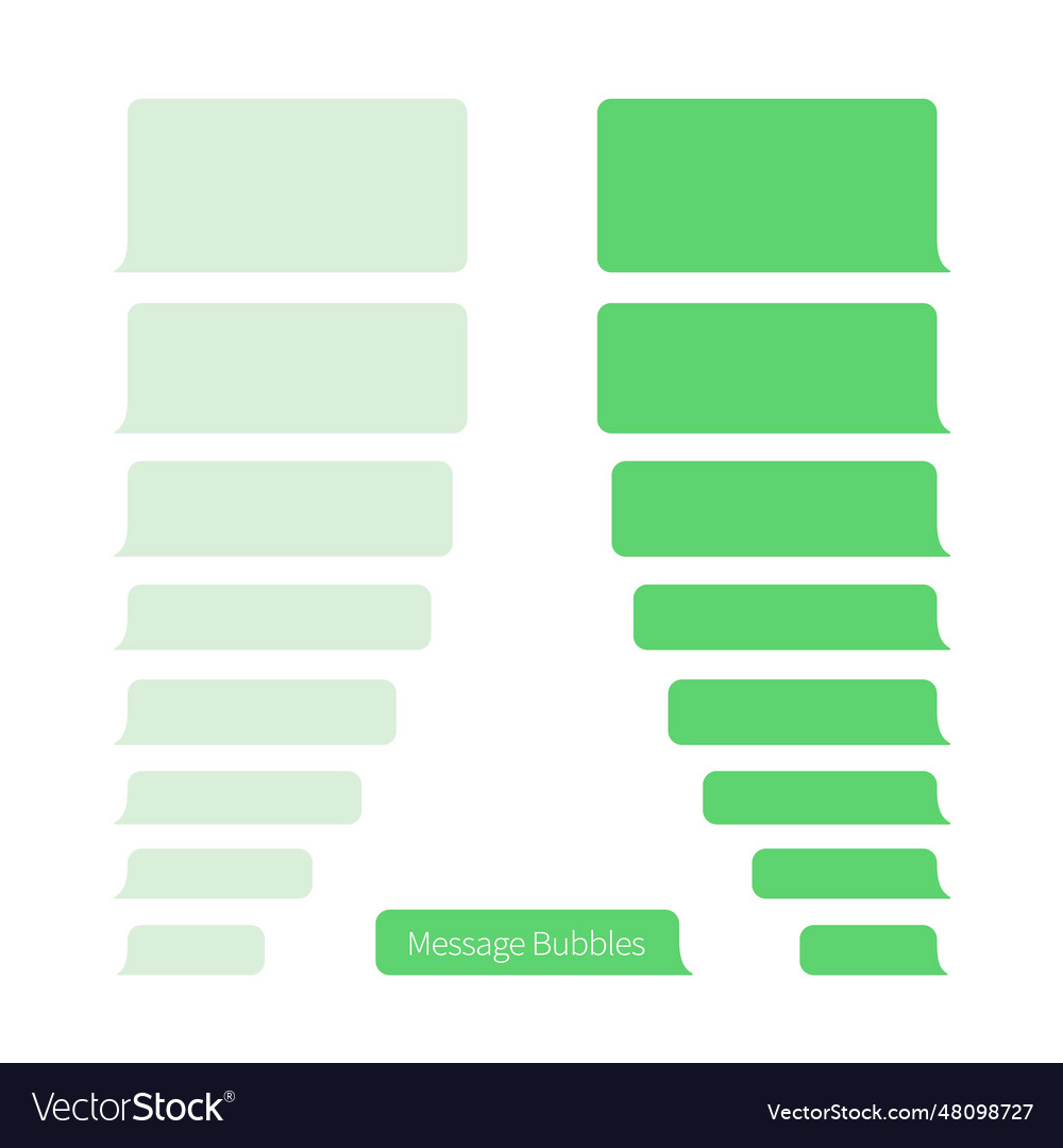 Message bubbles template Royalty Free Vector Image