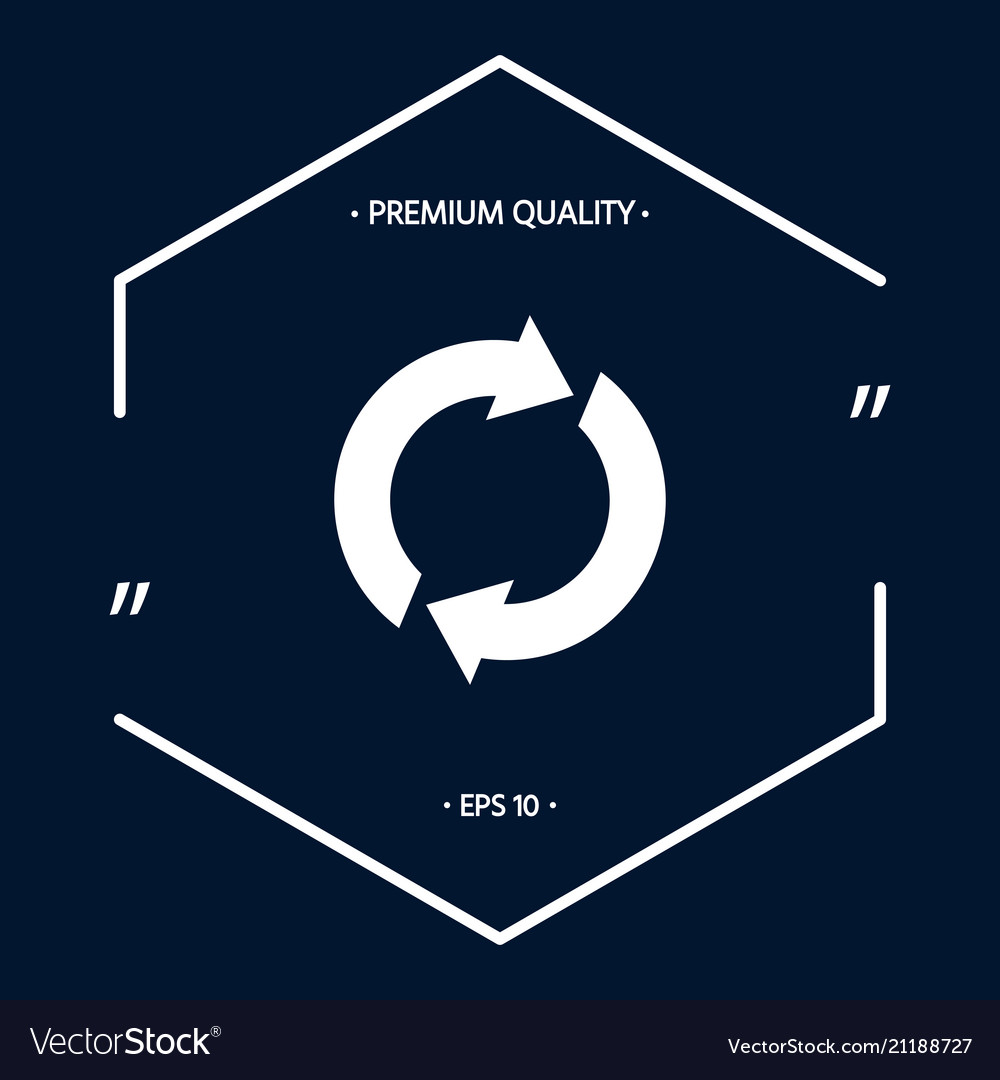 Reset Button Reload Arrows Royalty Free Vector Image