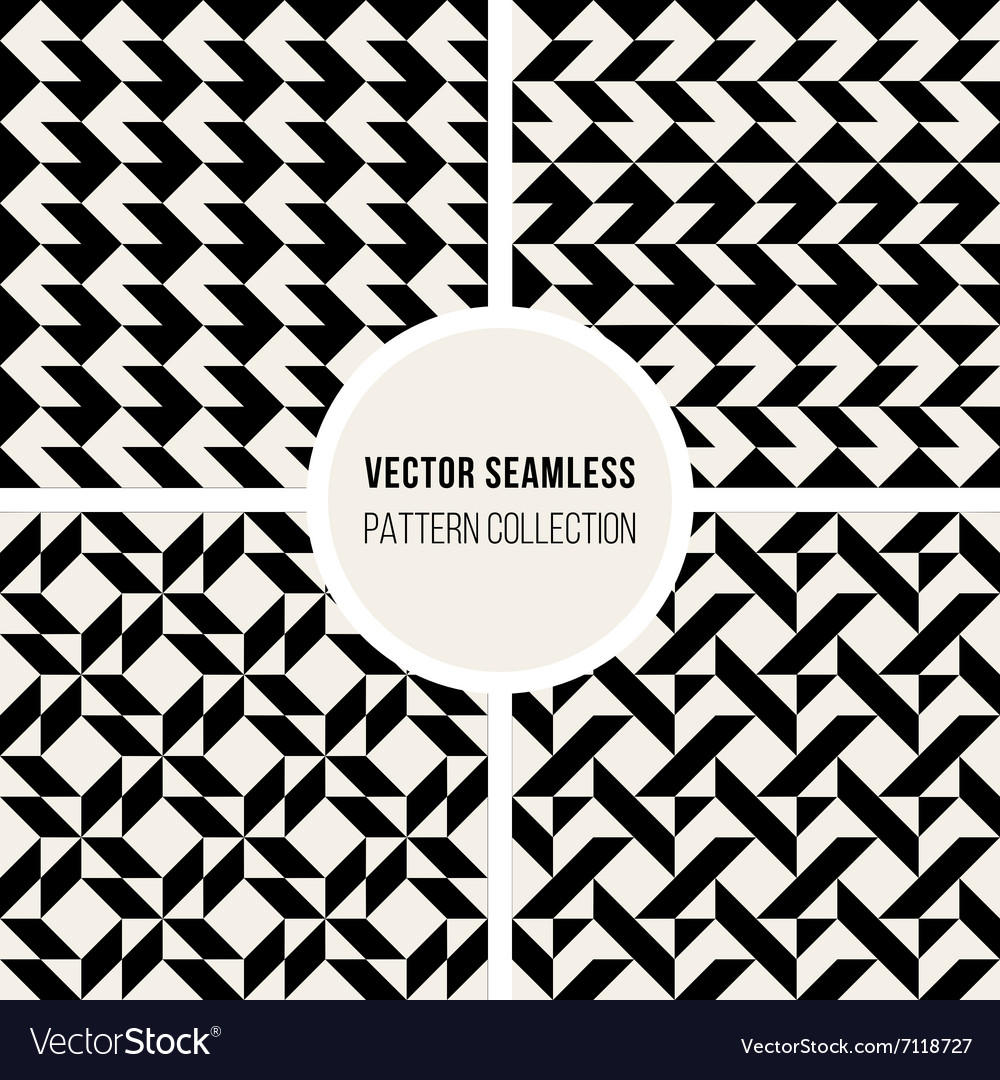 Seamless pattern square triangle geometric Vector Image