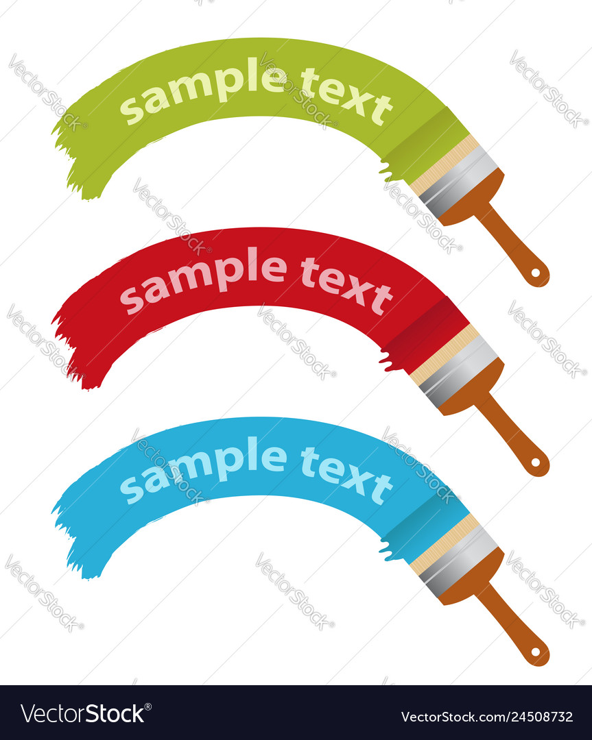 Brushes set Royalty Free Vector Image - VectorStock