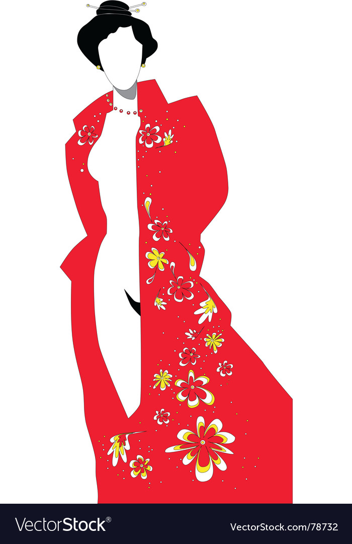 Dressing gown Royalty Free Vector Image - VectorStock