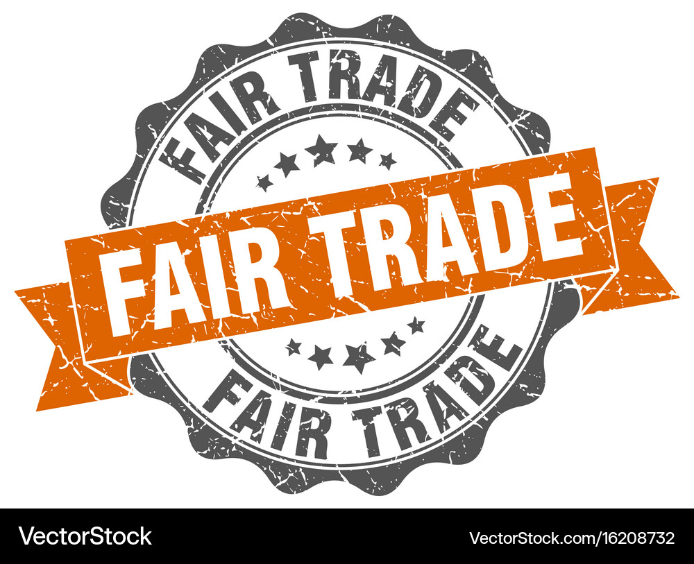 Fair trade stamp sign seal Royalty Free Vector Image