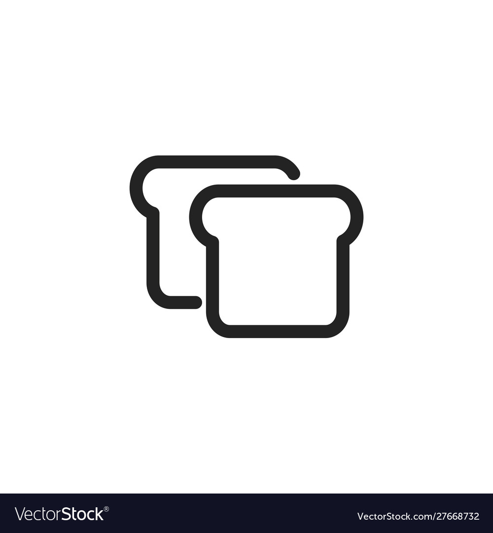 Isolated bread design Royalty Free Vector Image