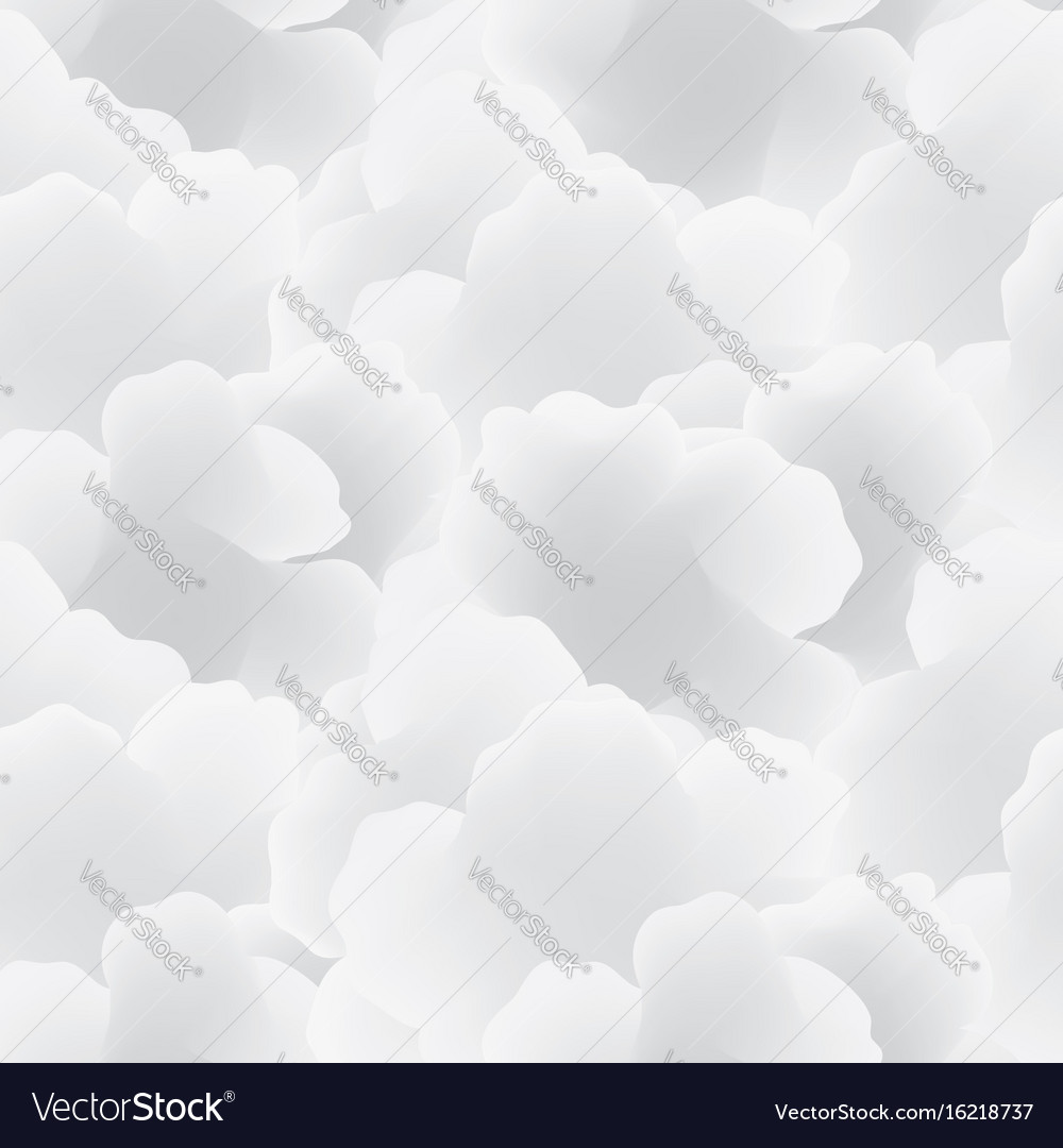 Abstract white cloud sky seamless pattern flow Vector Image
