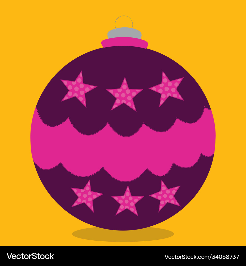 Christmas ball stars 05 Royalty Free Vector Image