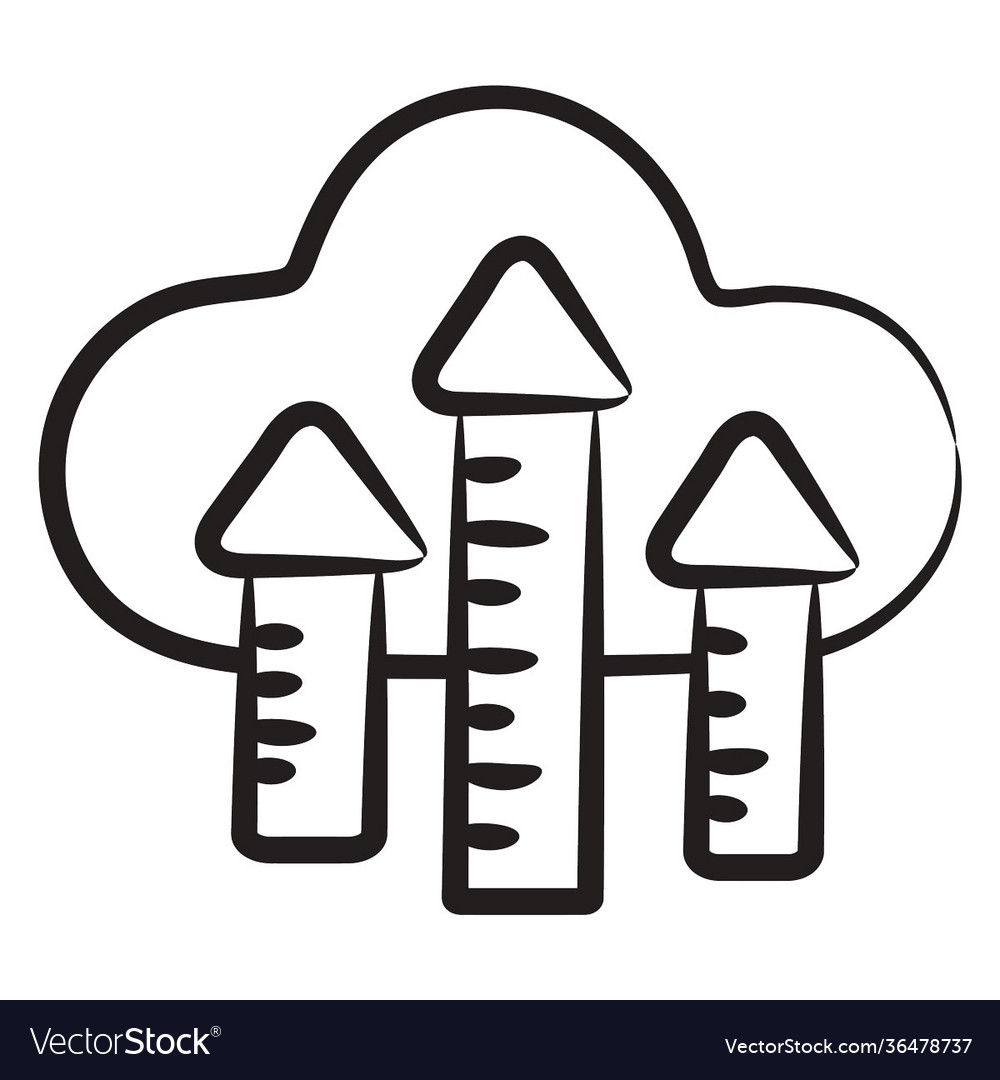 Cloud upload Royalty Free Vector Image - VectorStock