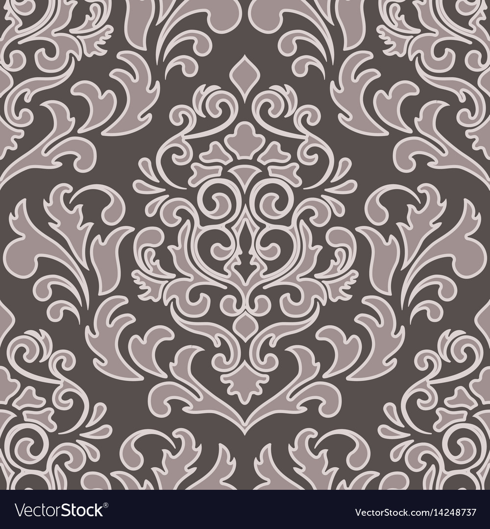 Damask seamless pattern element Royalty Free Vector Image