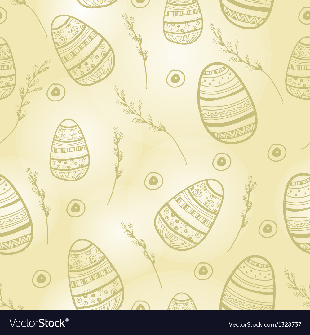 Easter egg seamless pattern Royalty Free Vector Image