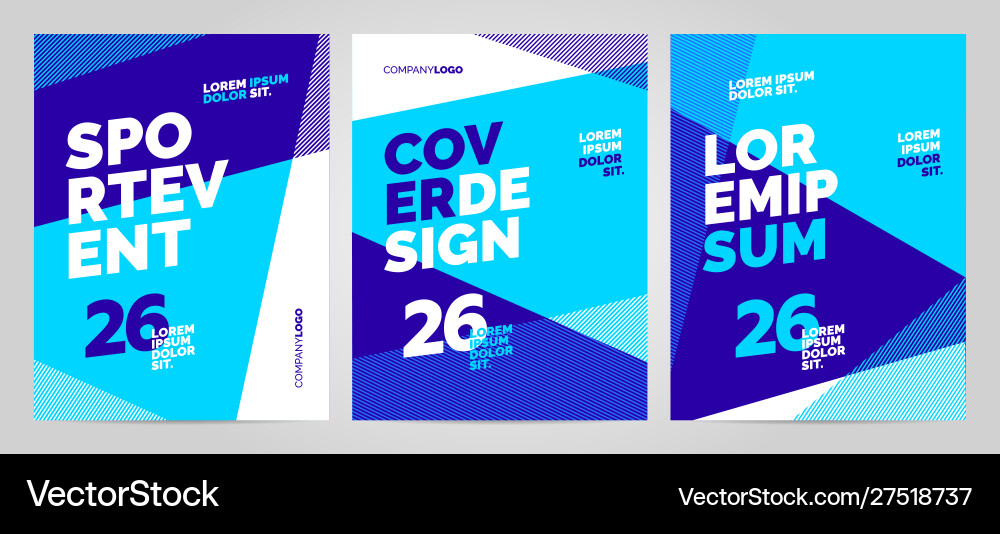 Layout design template for sport event tournament Vector Image