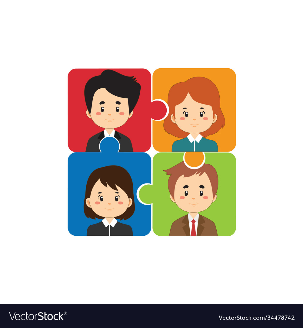 Collaborative people concept Royalty Free Vector Image