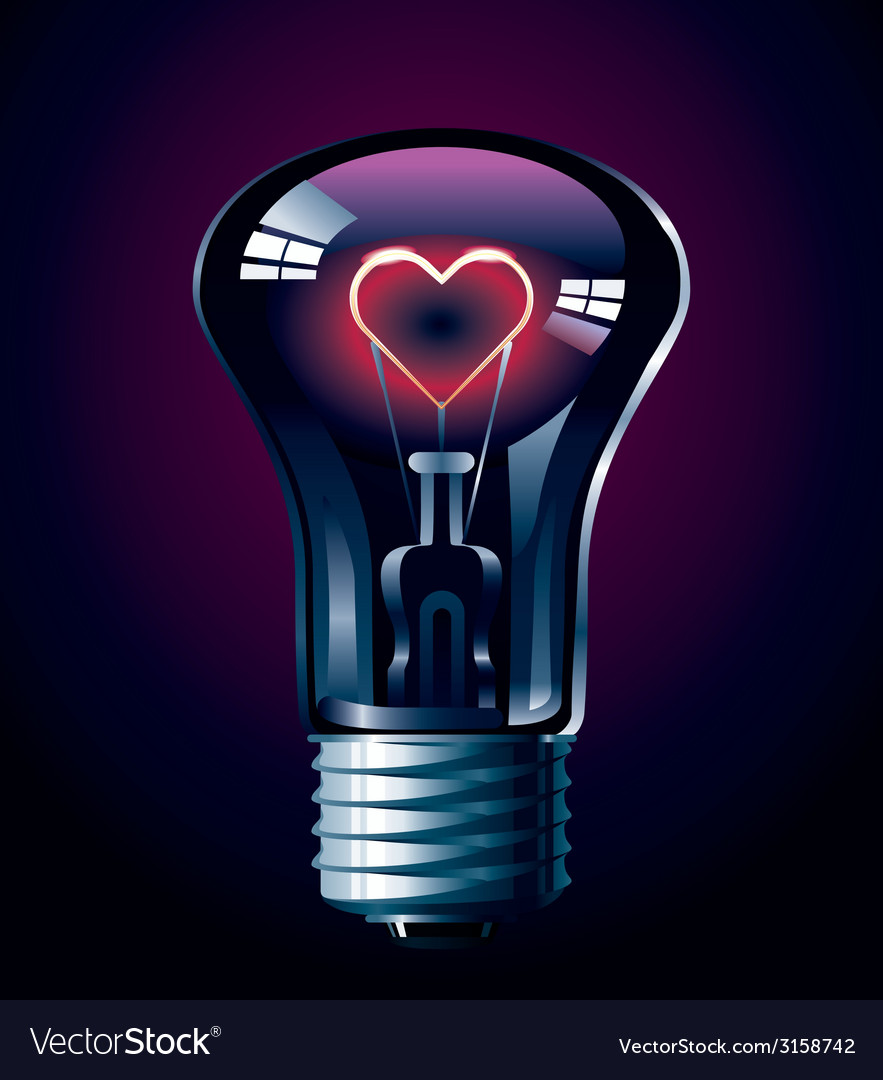 Love glow Royalty Free Vector Image - VectorStock