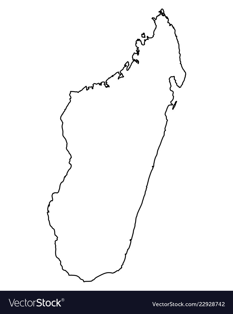 Map madagascar Royalty Free Vector Image - VectorStock