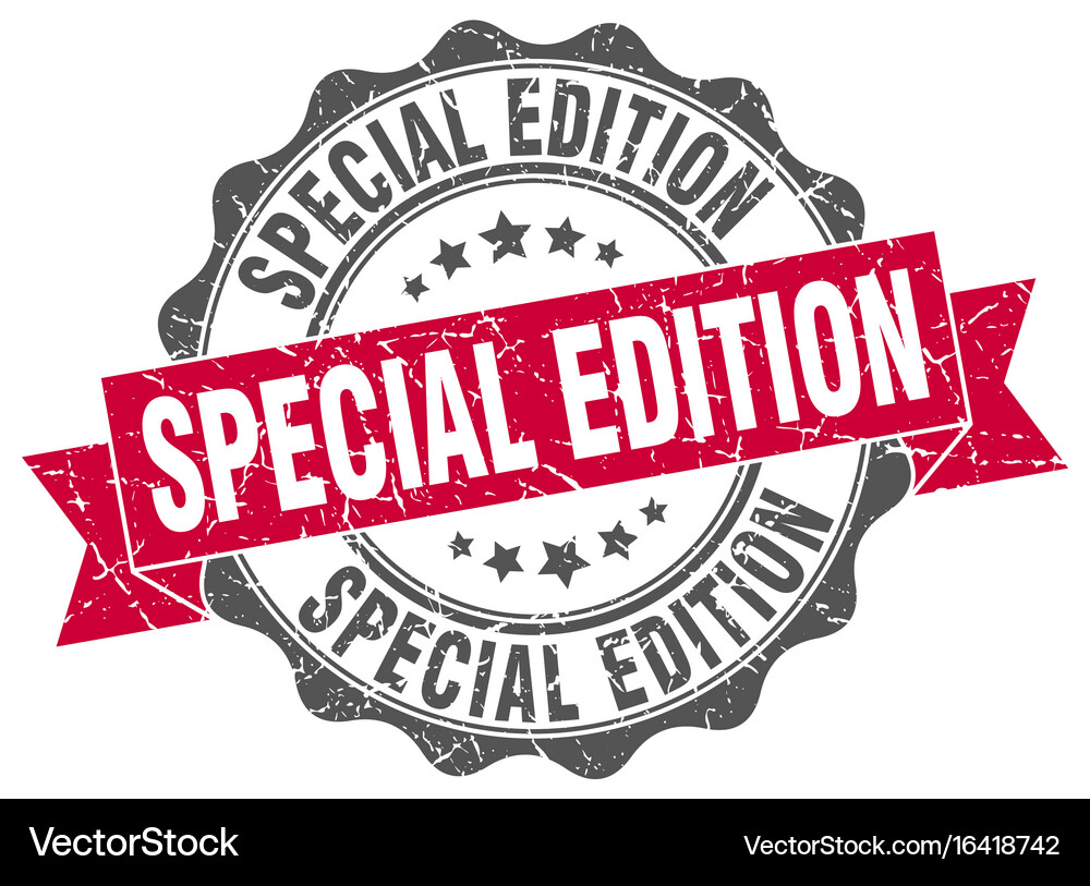 Special edition stamp sign seal Royalty Free Vector Image