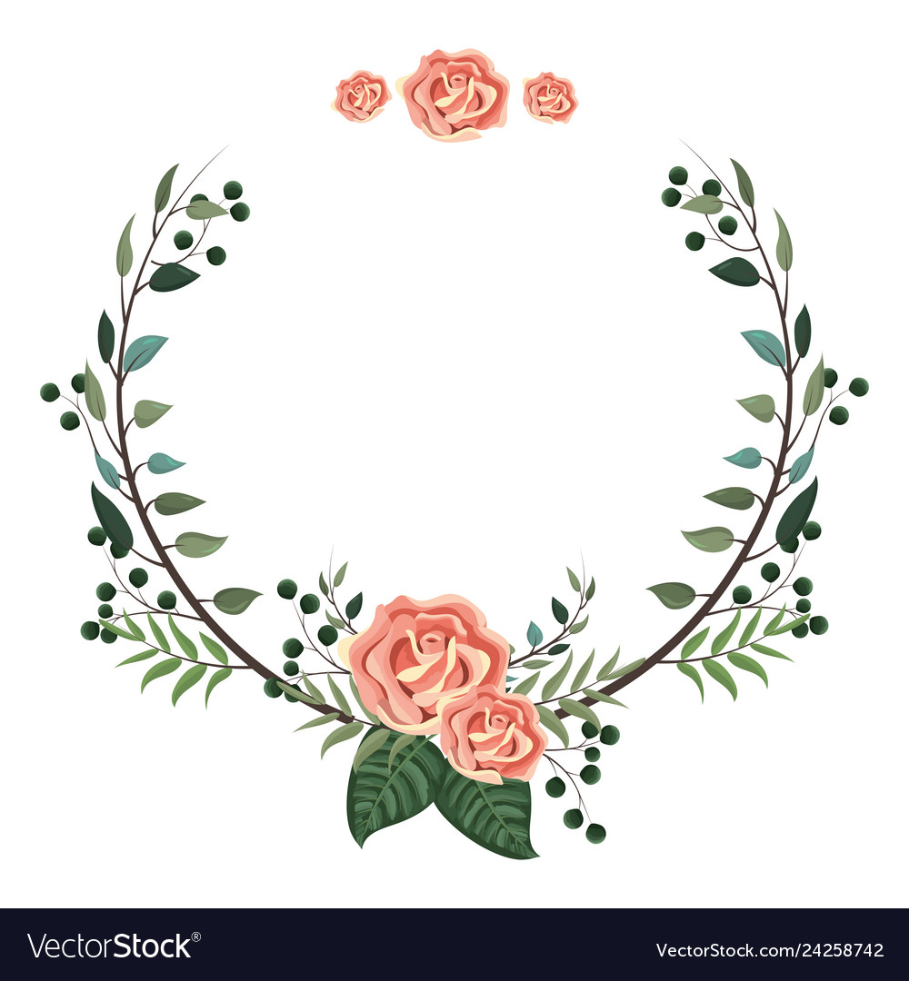 Spring floral frame Royalty Free Vector Image - VectorStock