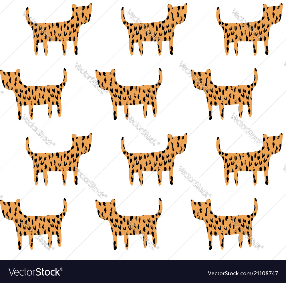 Cheetah pattern Royalty Free Vector Image - VectorStock