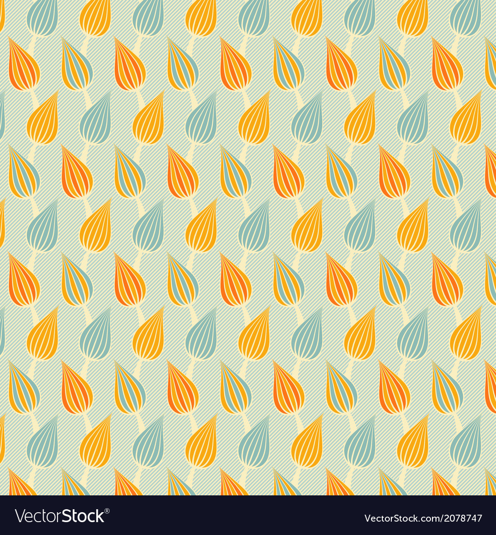 Floral leaves pattern Royalty Free Vector Image