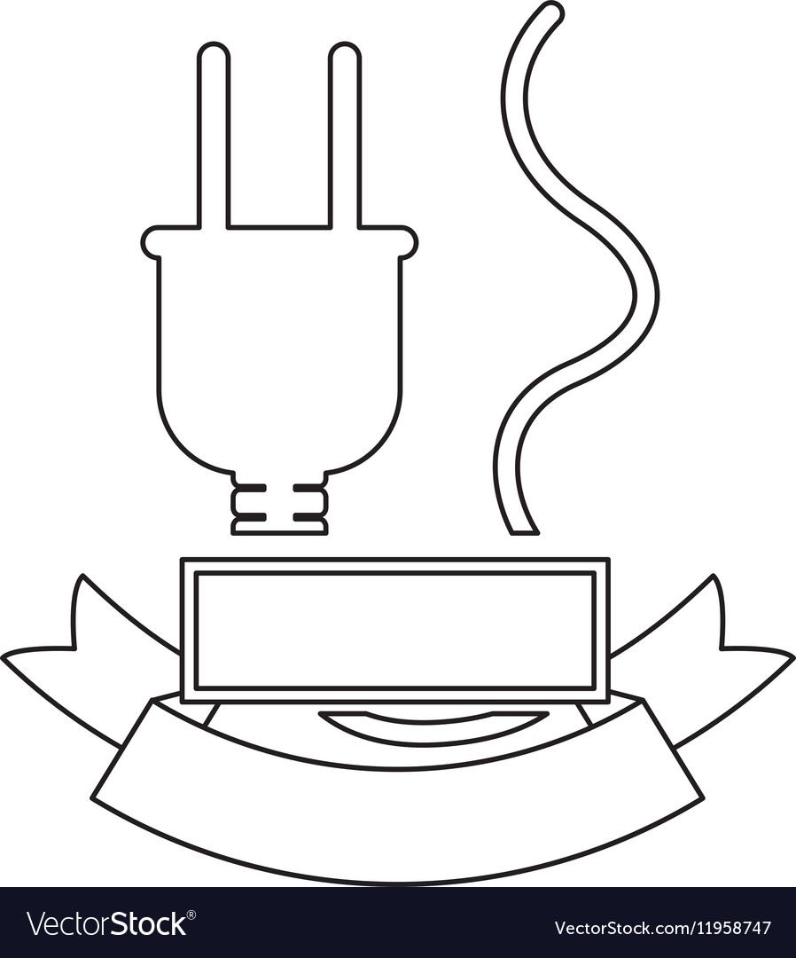 Isolated plug design Royalty Free Vector Image