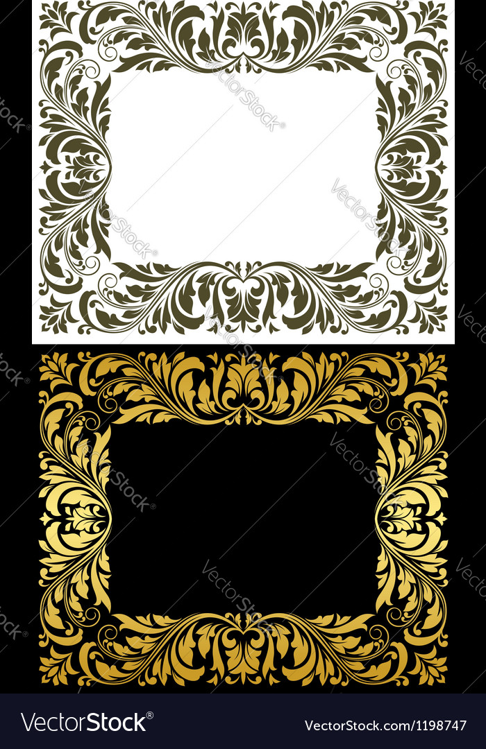 Retro frames Royalty Free Vector Image - VectorStock