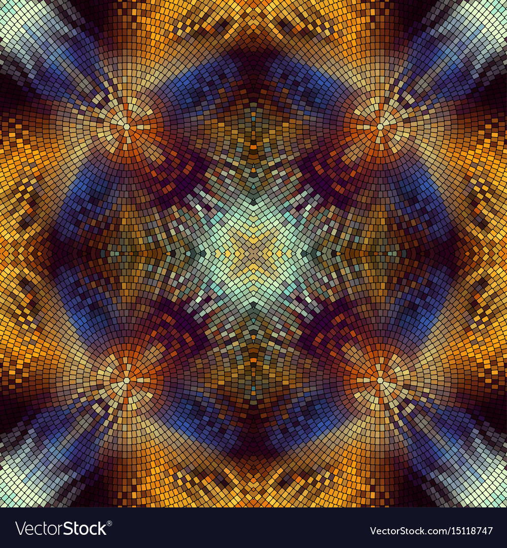 Seamless mosaic pattern Royalty Free Vector Image