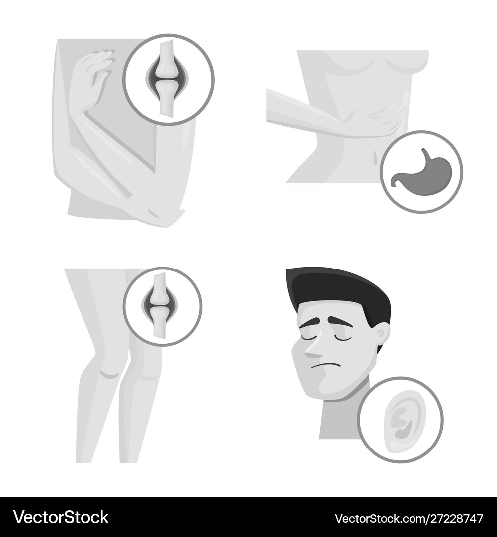 Suffering and injury symbol Royalty Free Vector Image