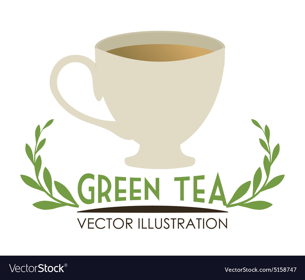 Tea time design Royalty Free Vector Image - VectorStock