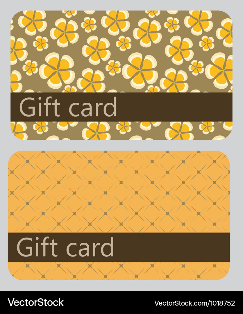 Abstract beautiful set of gift card design Vector Image