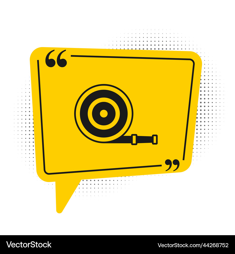 Black fire hose reel icon isolated on white Vector Image