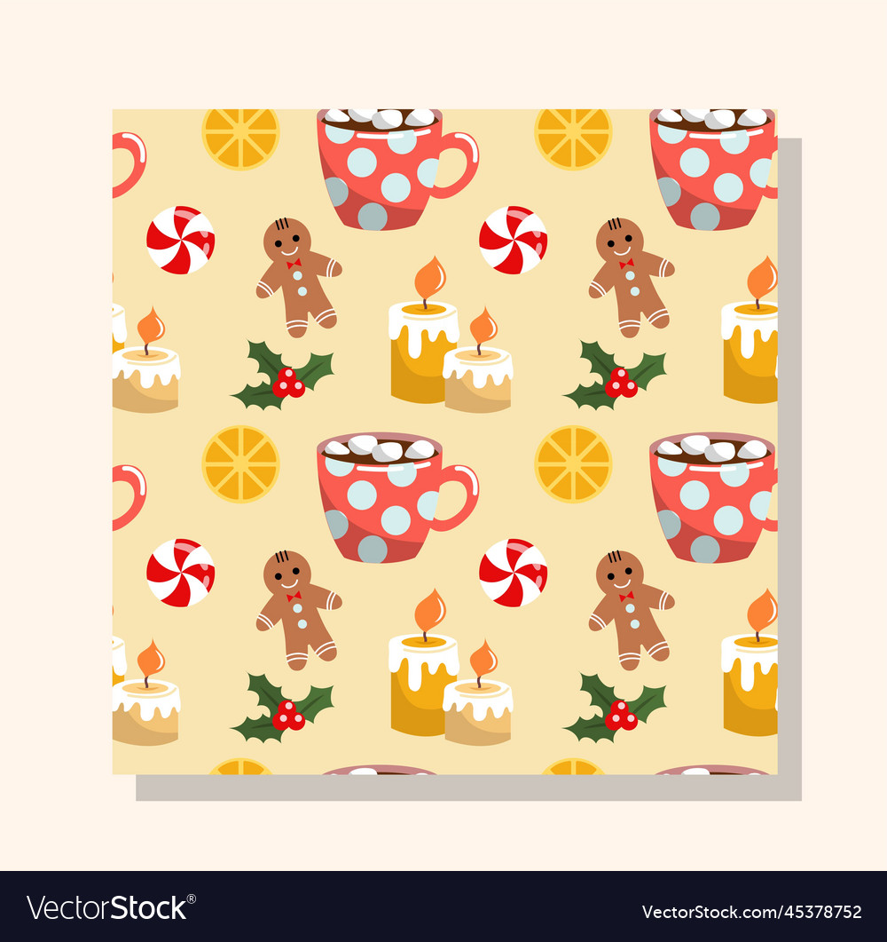 Christmas seamless pattern Royalty Free Vector Image
