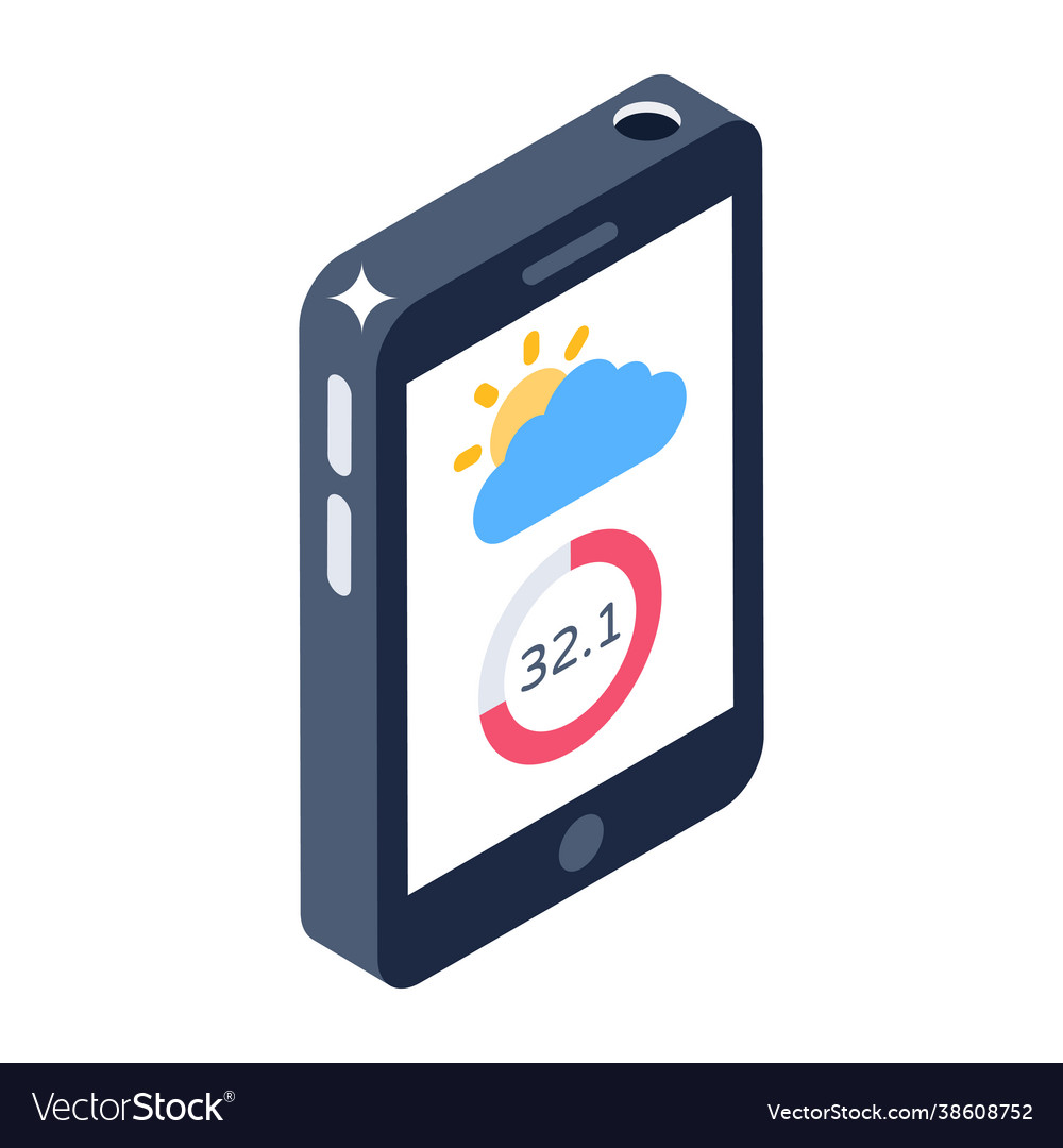 Digital forecast Royalty Free Vector Image - VectorStock