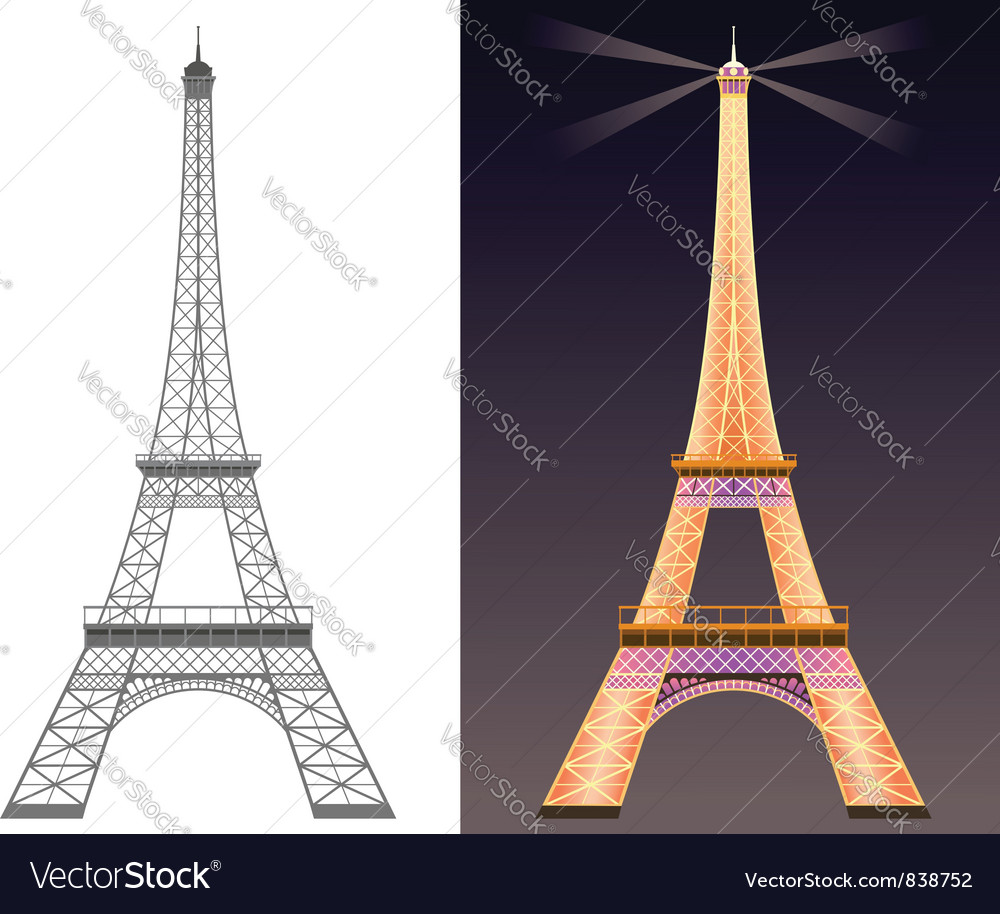 Eiffel tower Royalty Free Vector Image - VectorStock