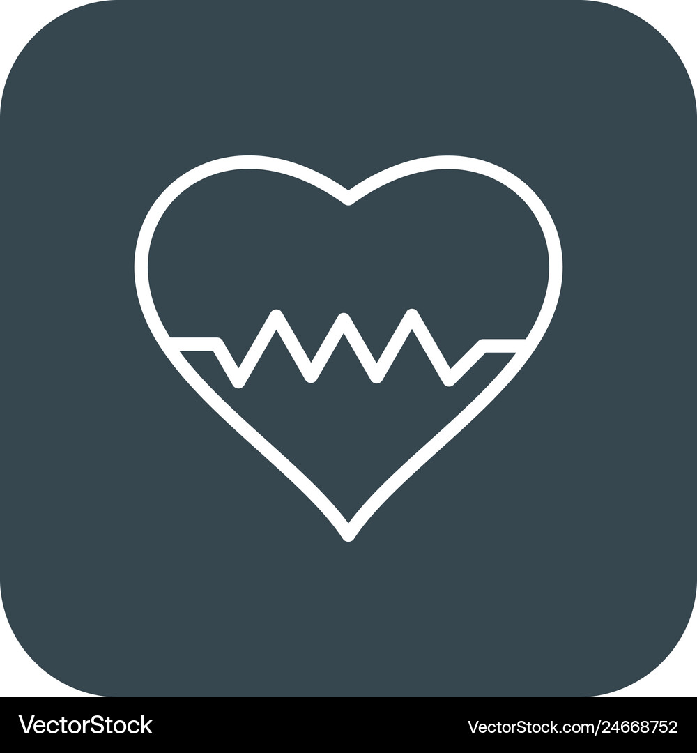 Heart beat icon Royalty Free Vector Image - VectorStock