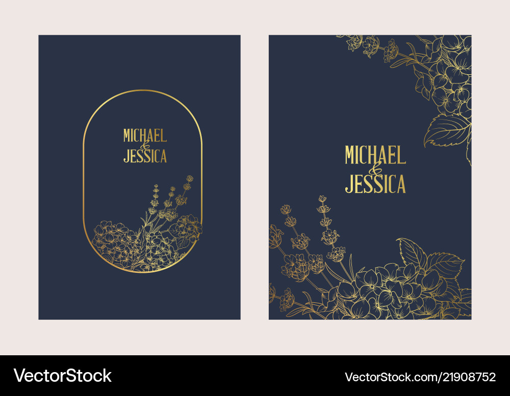 Marriage invitation card with custom sign Vector Image