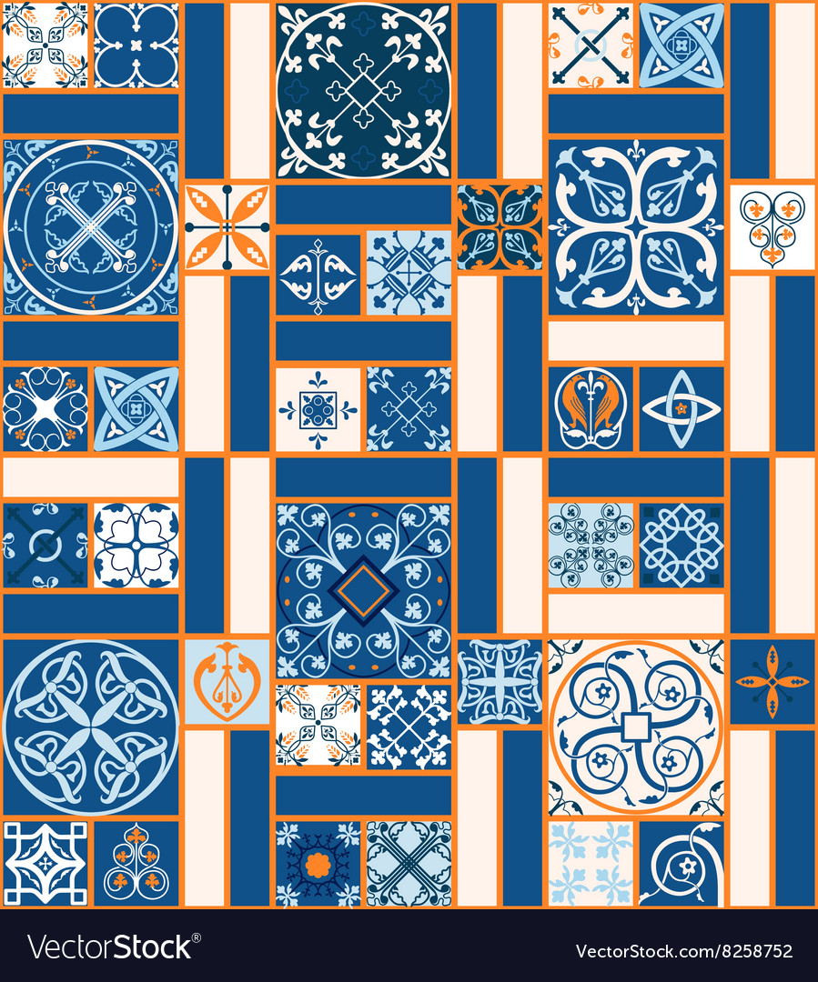 Moroccan tiles pattern Royalty Free Vector Image