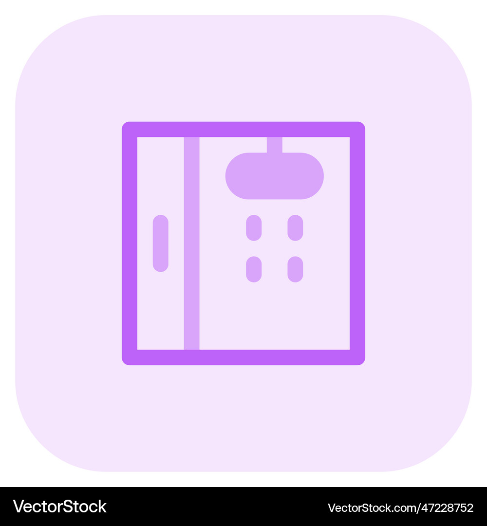 Shower area with walls for cleanliness Royalty Free Vector