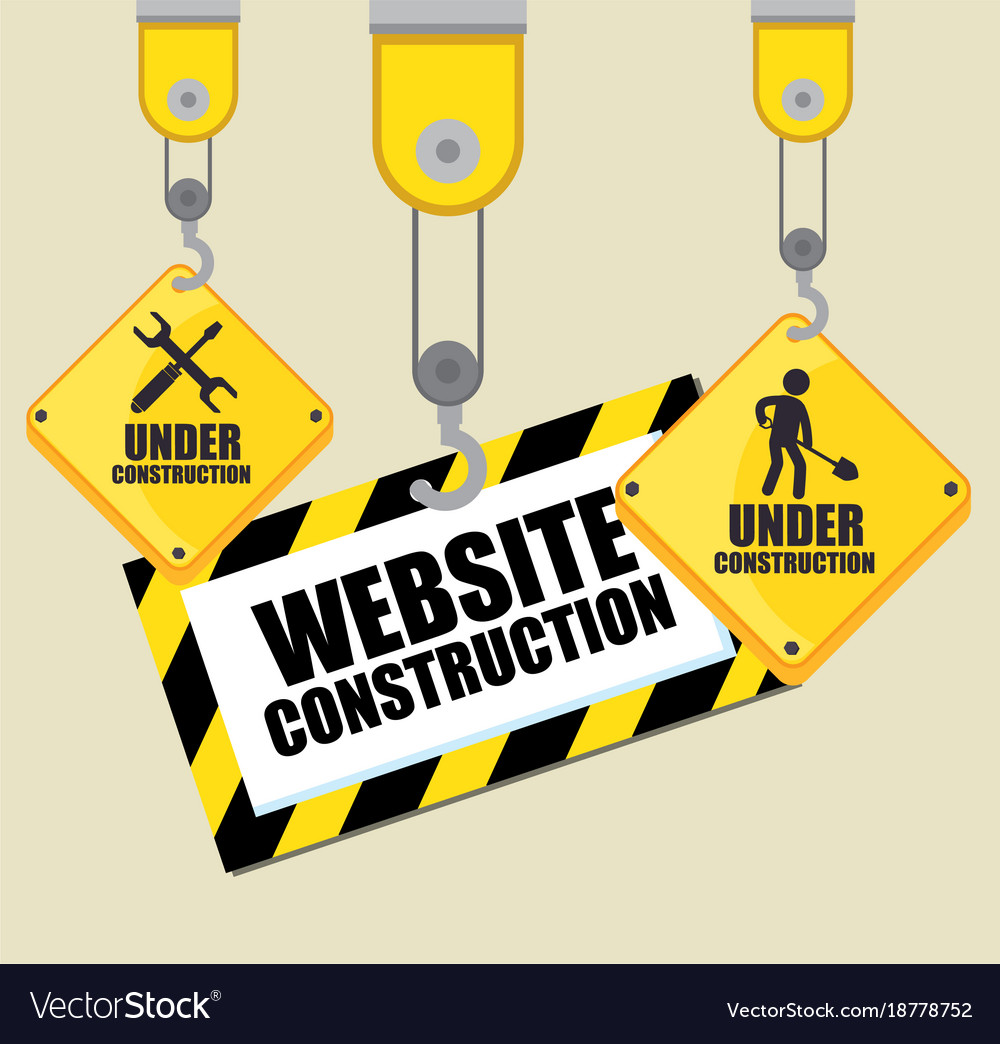 Website under construction background Royalty Free Vector