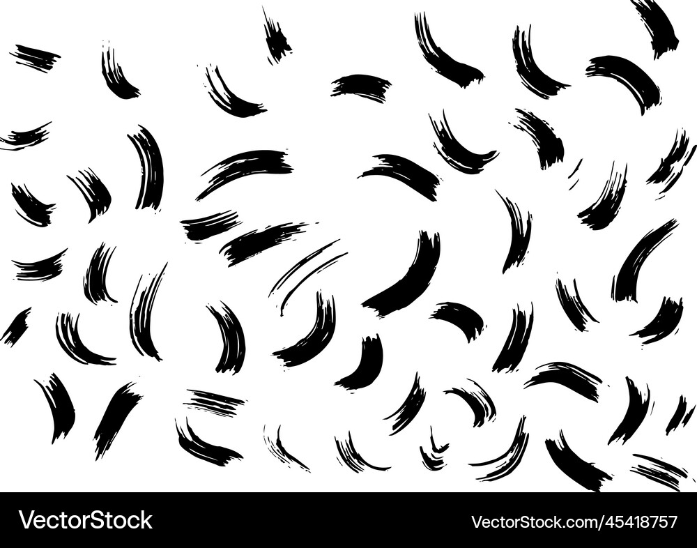 Grunge ink dry brush abstract background Vector Image