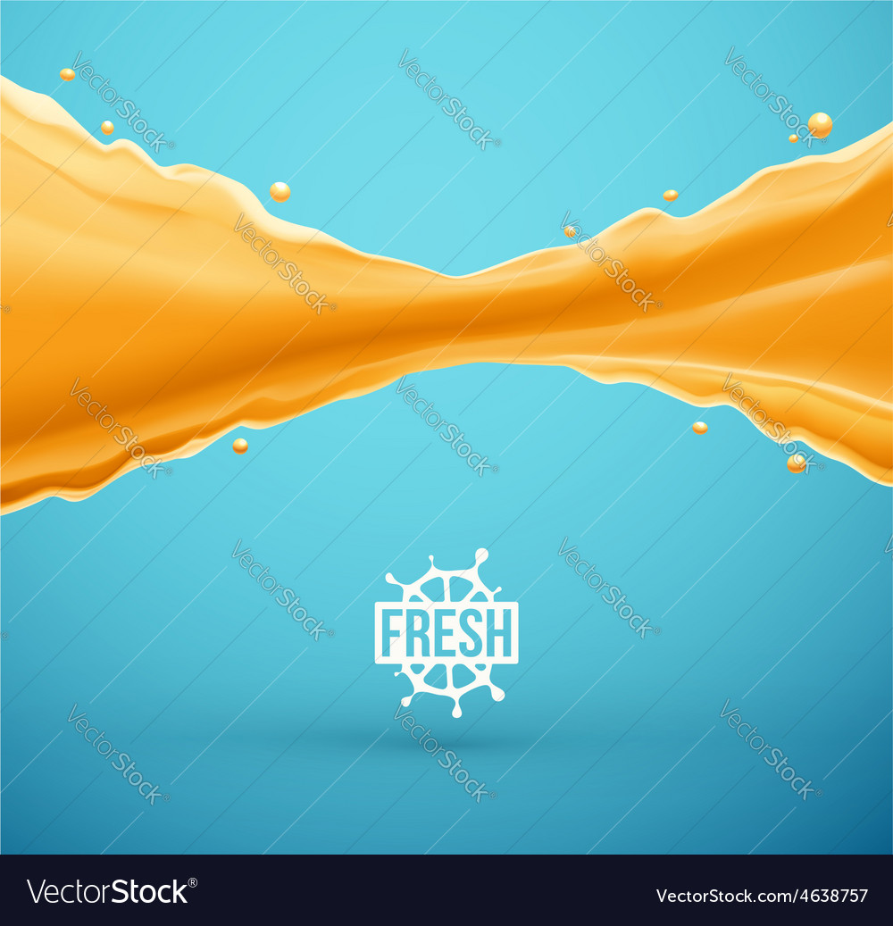 Juice Splash Royalty Free Vector Image - VectorStock