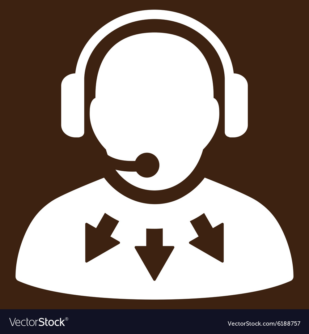 Operator message icon Royalty Free Vector Image