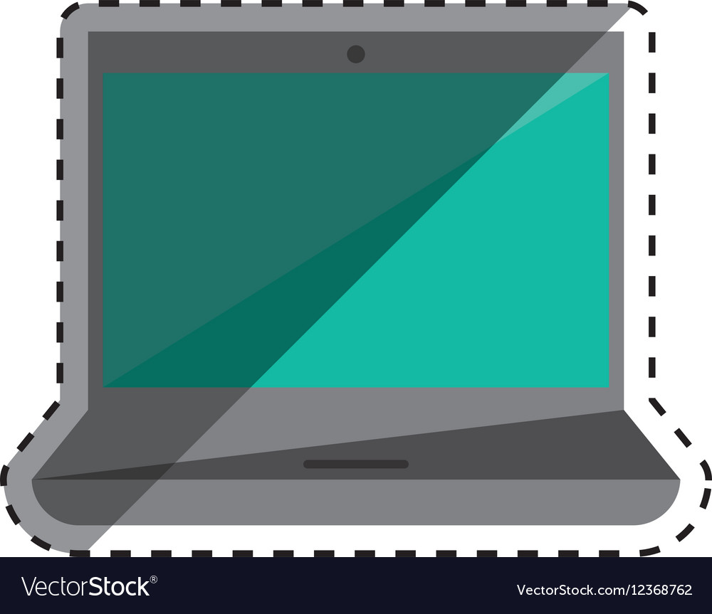 Laptop pc computer Royalty Free Vector Image - VectorStock