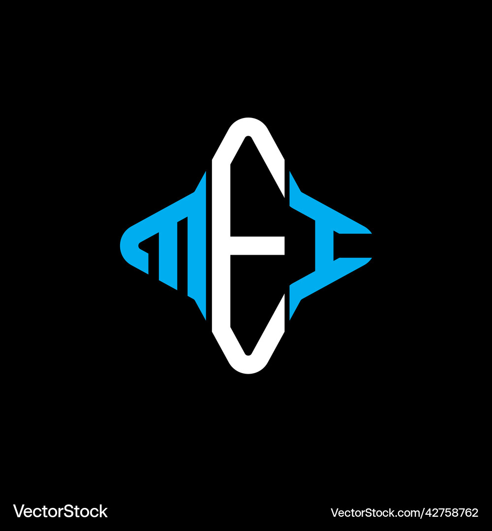 Mei letter logo creative design with graphic Vector Image
