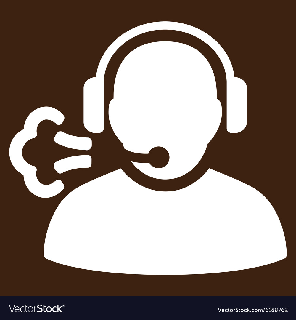 Operator message icon Royalty Free Vector Image