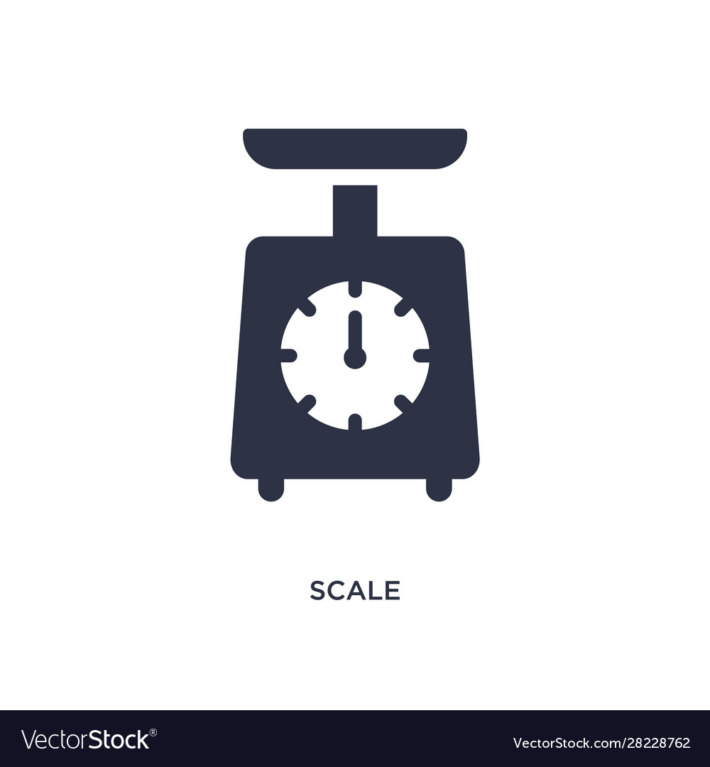 Scale icon on white background simple element Vector Image
