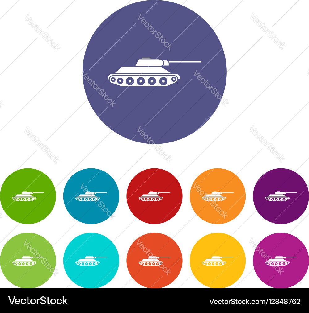 Tank set icons Royalty Free Vector Image - VectorStock